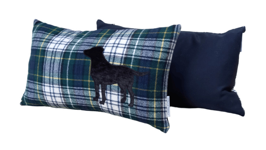 Black Labrador Cushion - Folksy