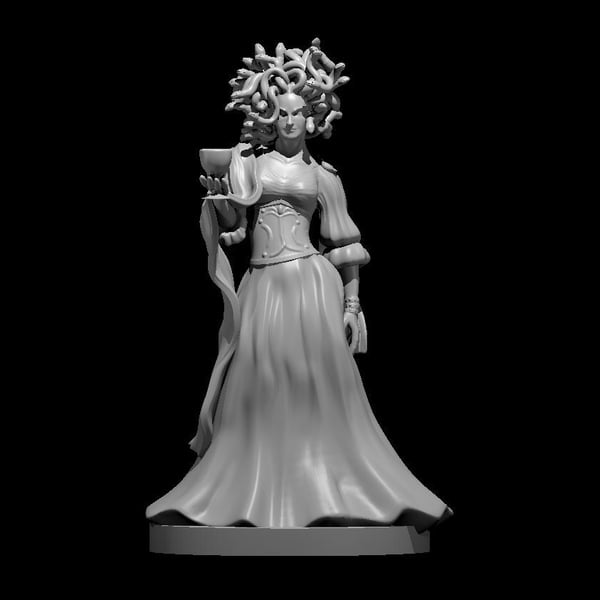 Medusa - 3D Printed Resin DnD Pathfinder Figure... - Folksy