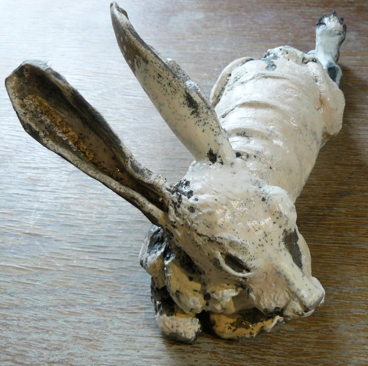 Relaxing Ceramic Hare - Folksy
