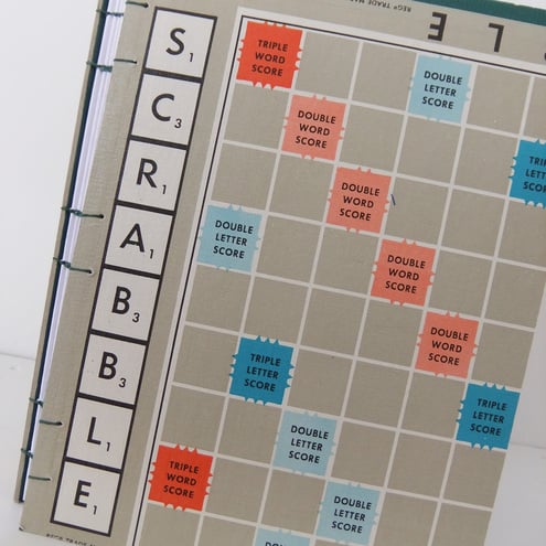 Handmade Scrabble Journal made from a Vintage S... - Folksy