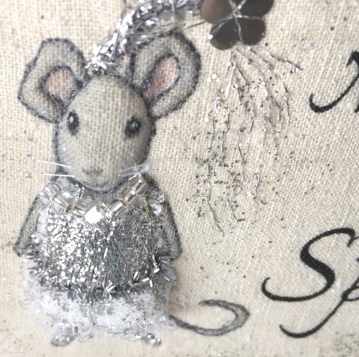 my best colour is sparkle, dressed up textile m... - Folksy