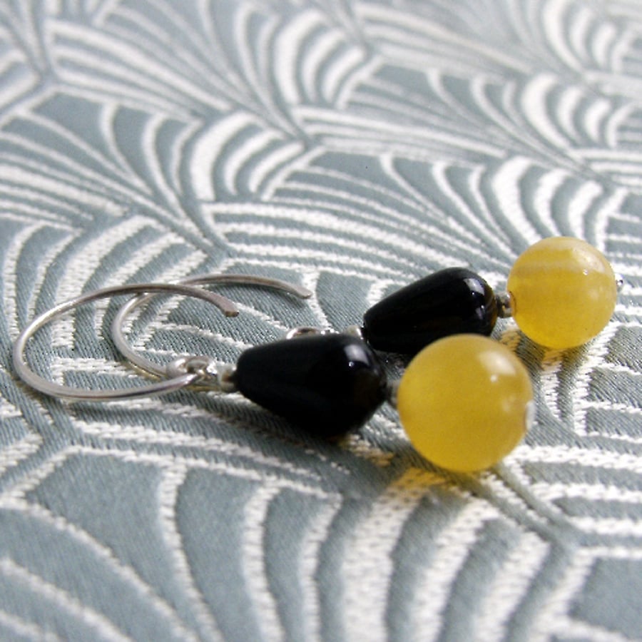 Handmade Dangle Earrings, Handcrafted Semi-Prec... - Folksy