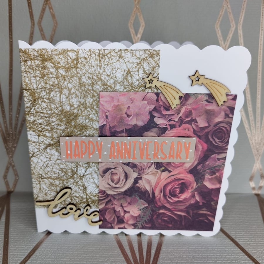 Bespoke Anniversary Card - Folksy