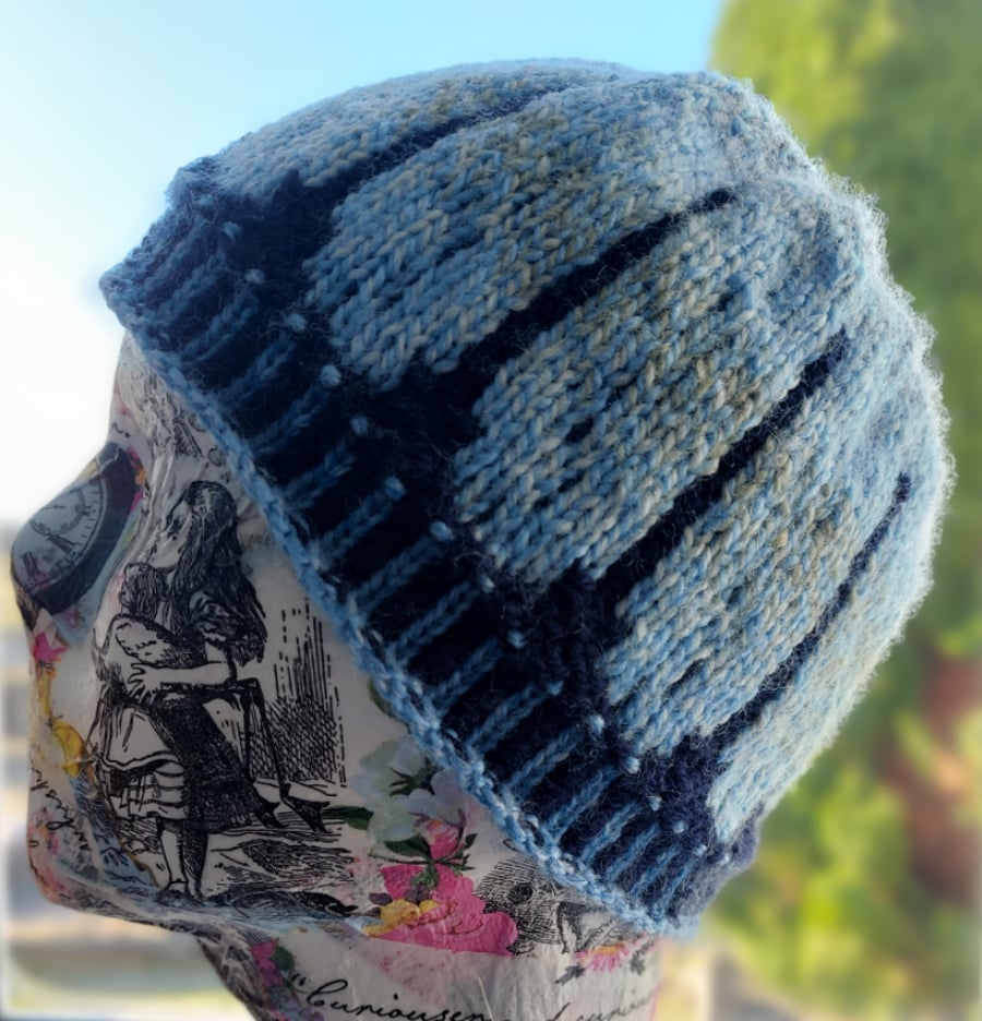 100% British Wool - 2 Tone Beanie Kit - Folksy