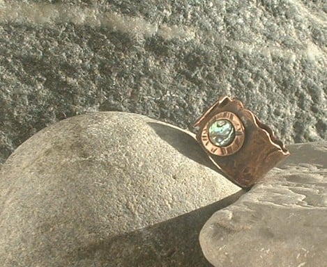 Rustic Copper Turret Ring - Folksy
