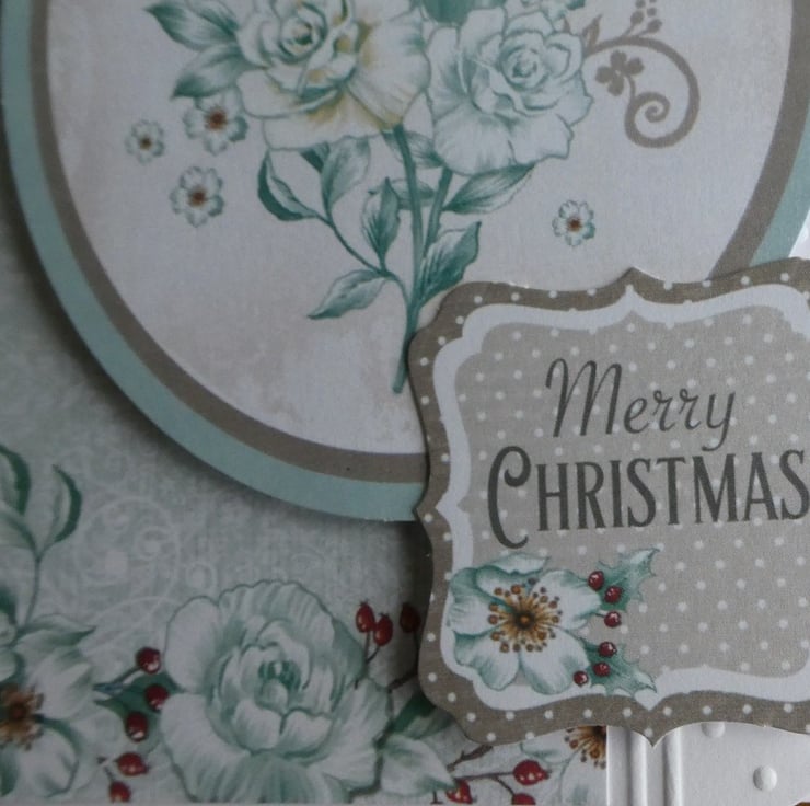 Sale - Merry Christmas Charm Card - Folksy