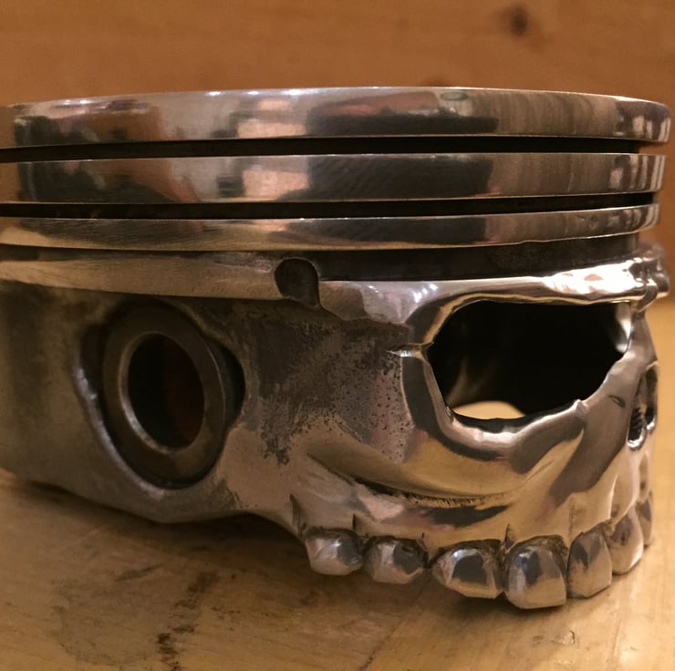 Piston skull made from an American truck - Folksy