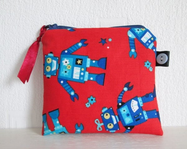 Robots Purse - Folksy