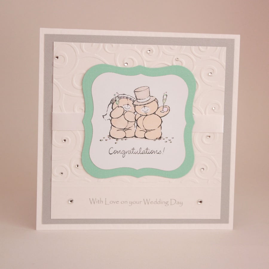 Handmade Forever Friends wedding card - Folksy