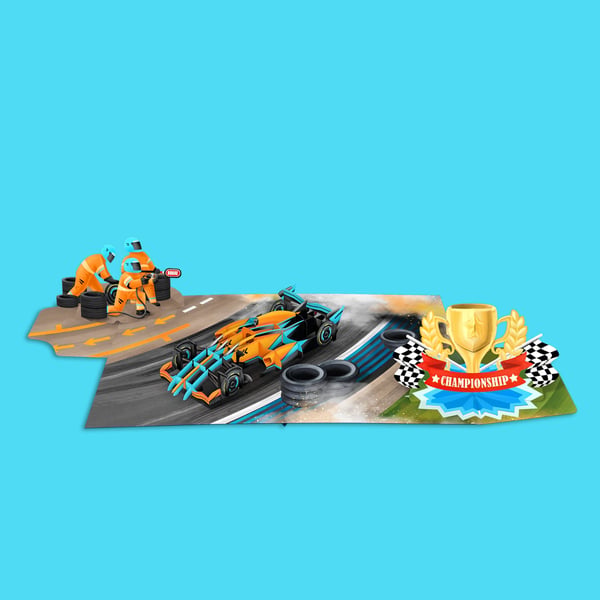Formula 1 Expandable Pop Up Birthday Card – 3D ... - Folksy