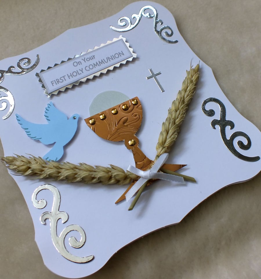 First Holy Communion Handmade Card - Folksy