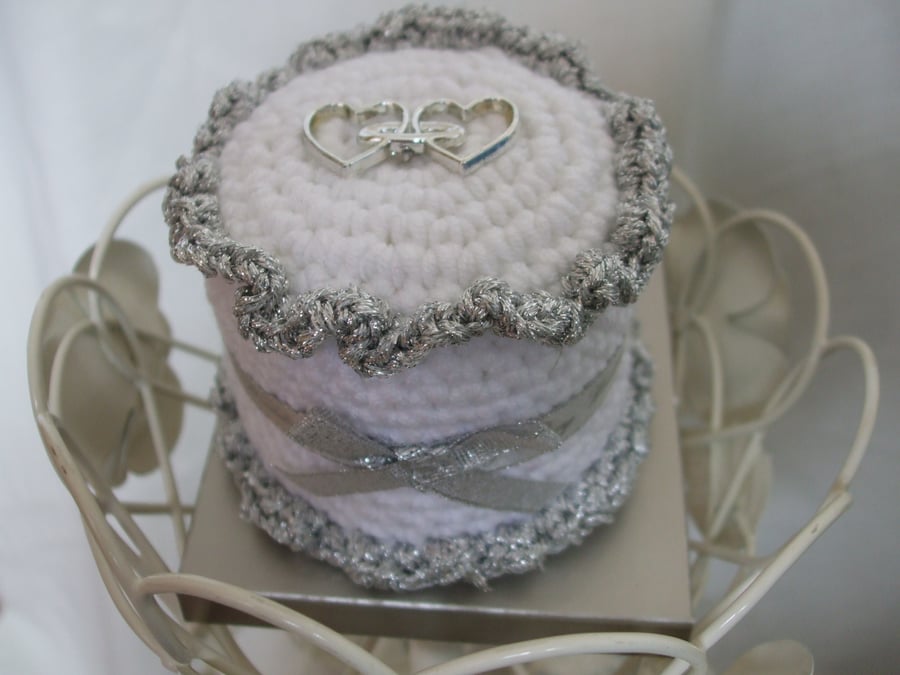 Crochet Wedding Cake Greeting Card - Folksy