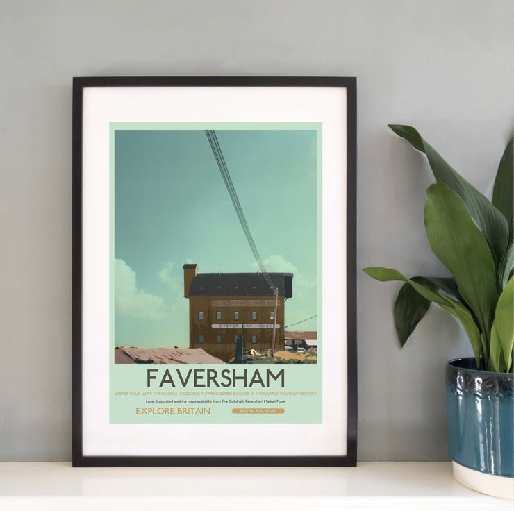 Faversham Creek, Kent UK Travel Print from Silv... - Folksy
