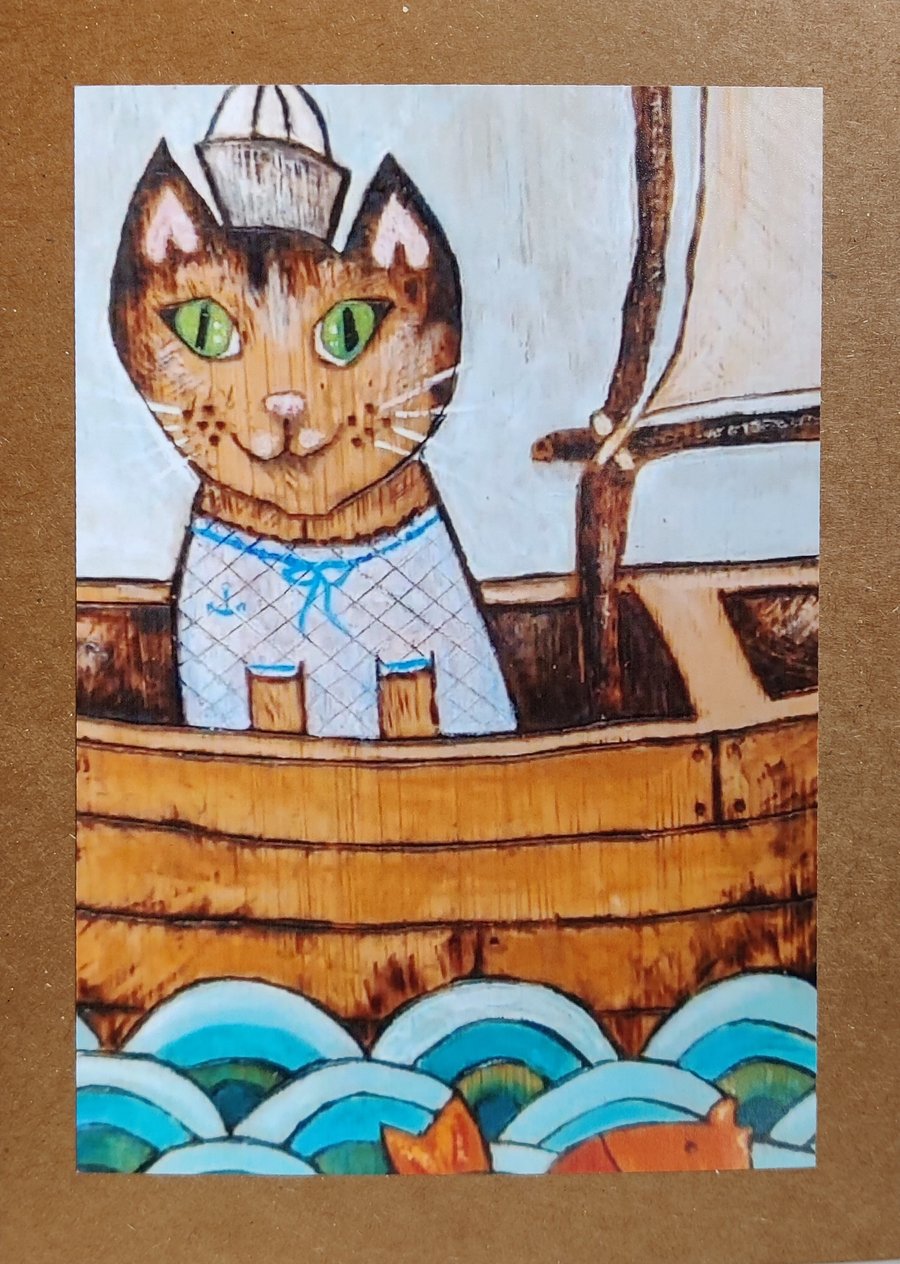 Sailor Cat - Folksy
