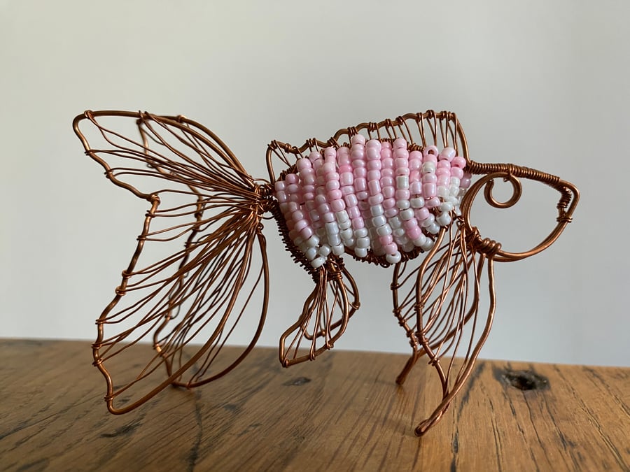 Wire Goldfish - Folksy