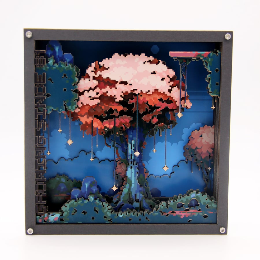 Retro 3D Pixel Art - Mystic Worlds - Customisab... - Folksy