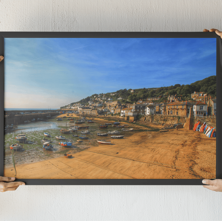 Mousehole Harbour Photo, Fishing Village, Seasi... - Folksy