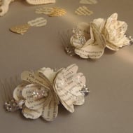 Pair of Literary Hair Combs HARRY POTTER Mini B... - Folksy