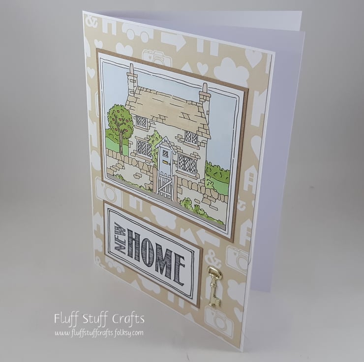 Handmade new home card - country cottage - Folksy