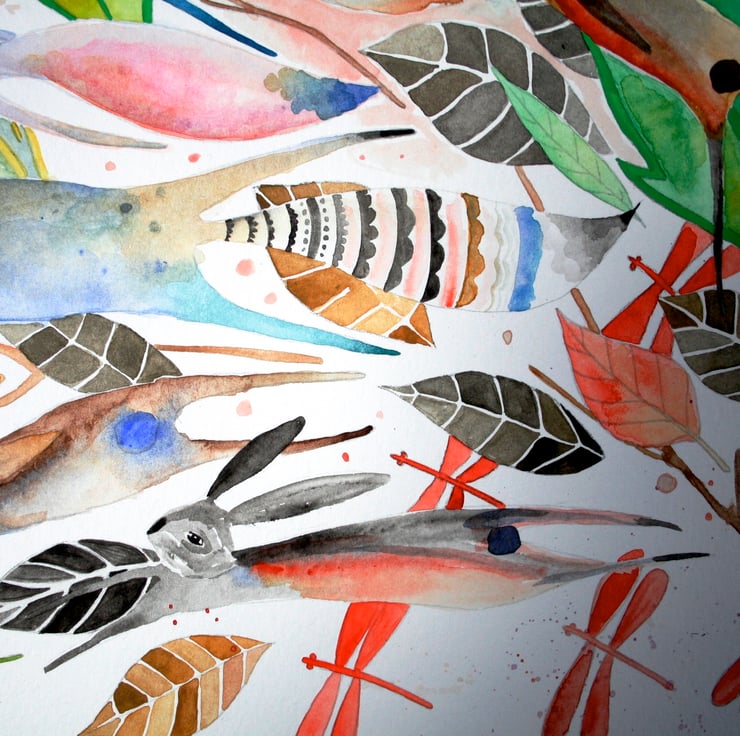 Wild Dance in the Wind - Original Watercolour P... - Folksy