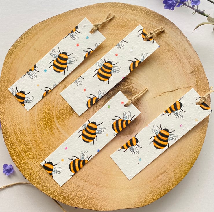 Wildflower seeds plantable bookmark - personali... - Folksy