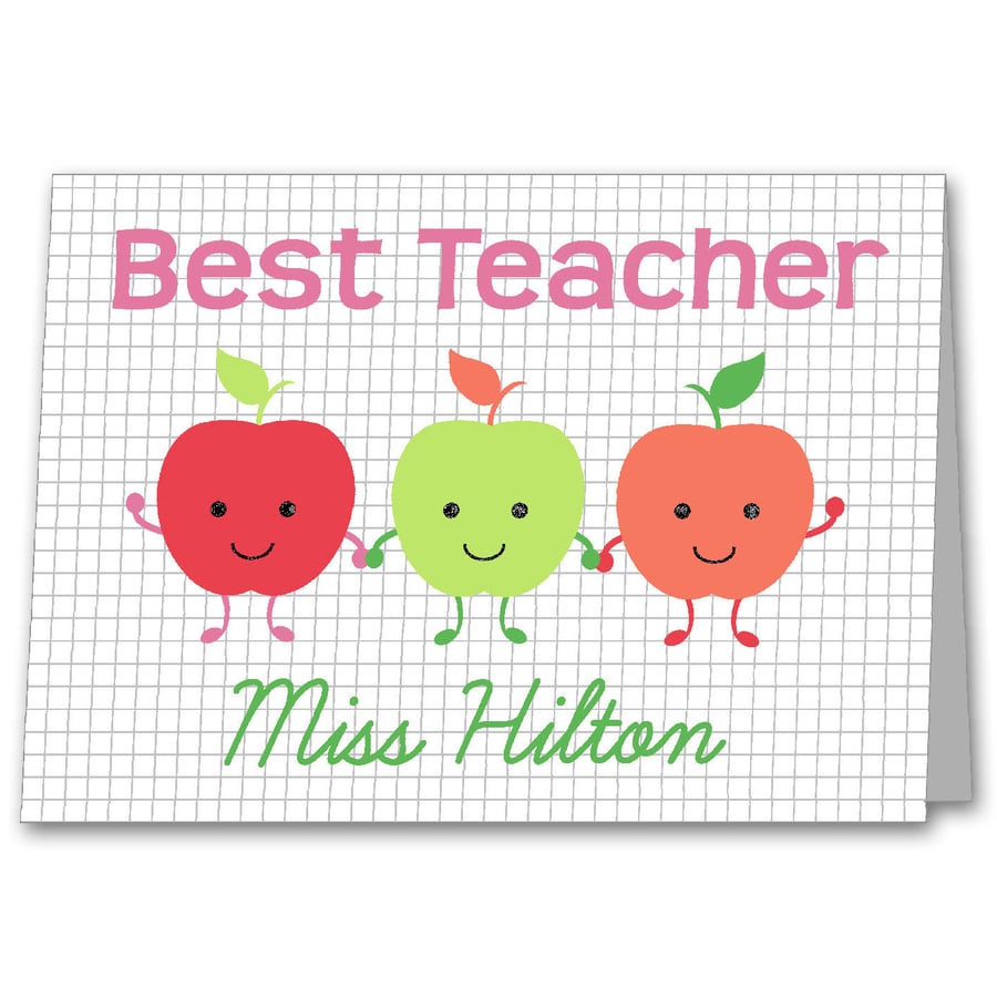 Personalised Teacher, Key worker or Nursery Sta... - Folksy