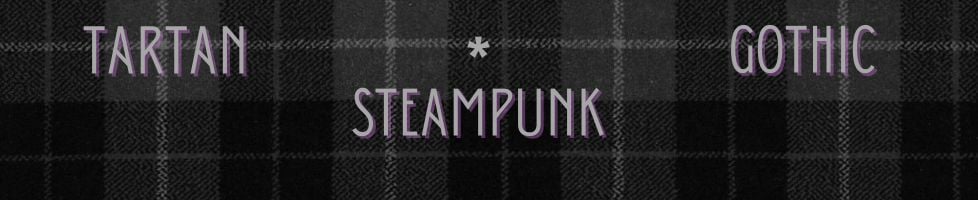 Indigo Daisy Tartan Steampunk and Gothic Designs on Folksy