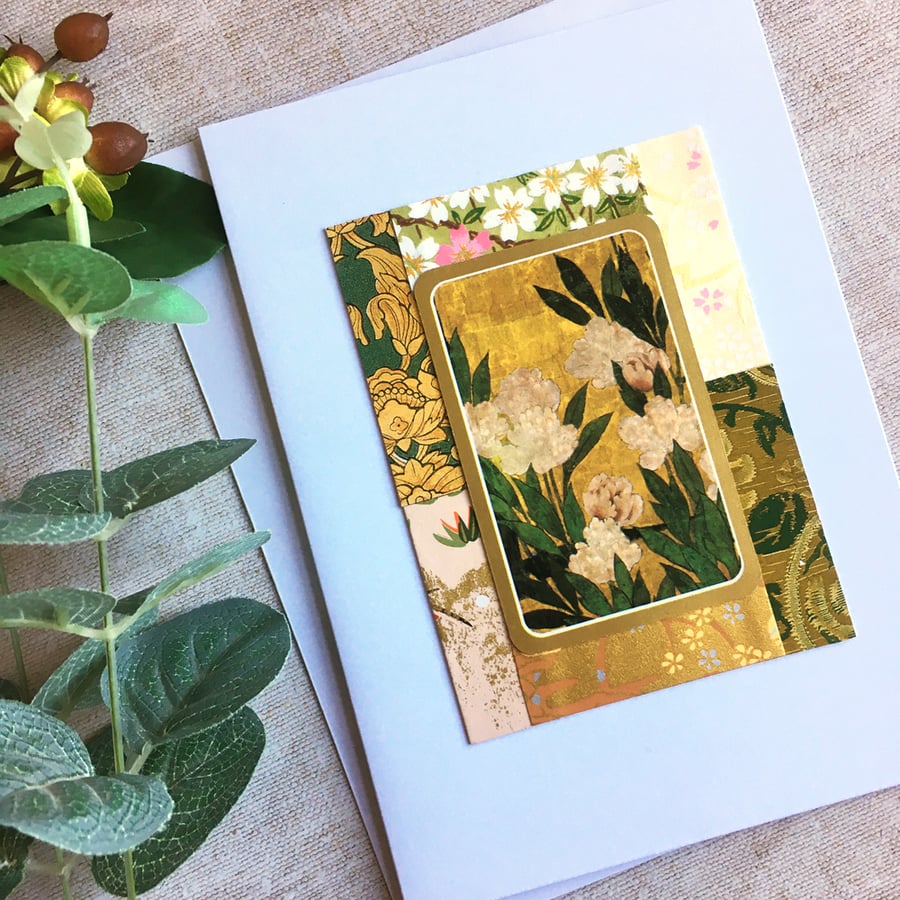 Handmade card, easter card, peonies, peony love... - Folksy