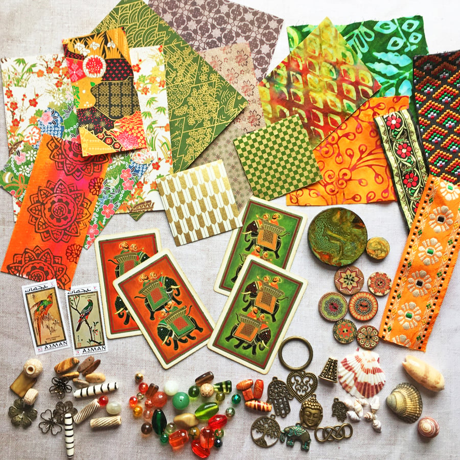 Huge craft stash, mixed media materials, craft ... - Folksy