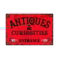 Vintage Antique Shop Sign, Antiques & Curio... - Folksy