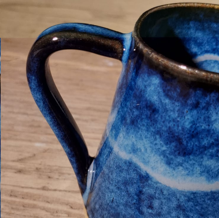 Ceramic mug – handmade, wheel thrown, with deep... - Folksy