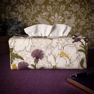 Rectangular Fabric Tissue Box Cover - Magnolia ... - Folksy