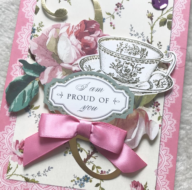 Luxury Handmade 3D Congratulations Card - Folksy