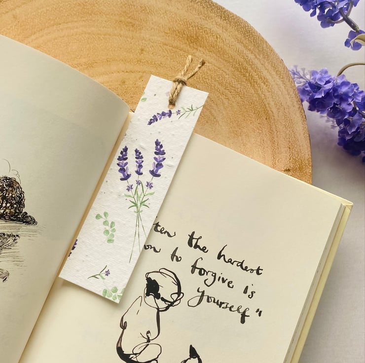 Wildflower seeds plantable bookmark - personali... - Folksy