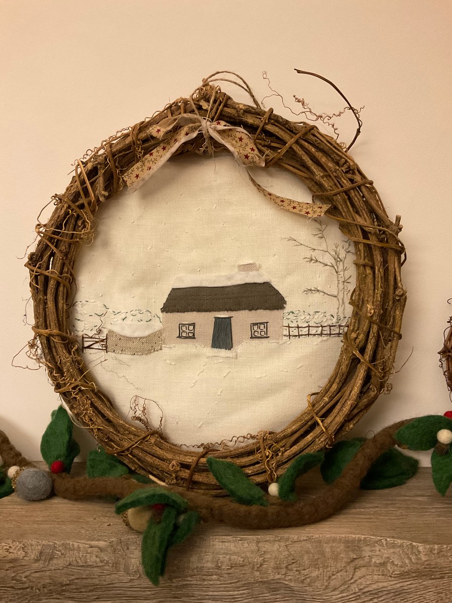 Cosy Cottage Wreath - Folksy
