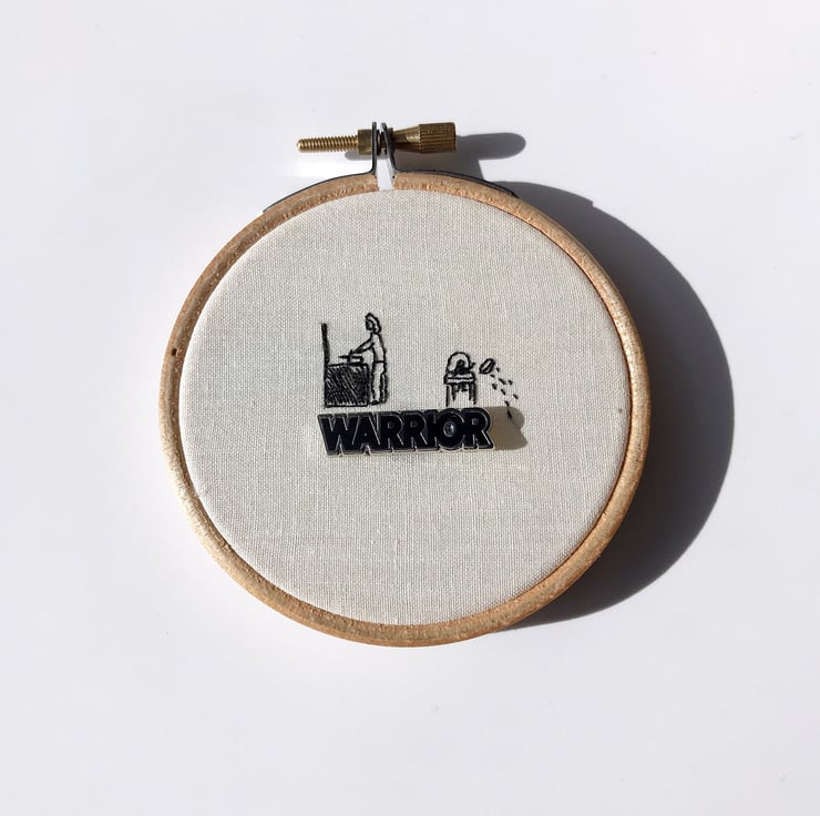 Warrior Enamel Pin Single Mum Limited Edition H... - Folksy