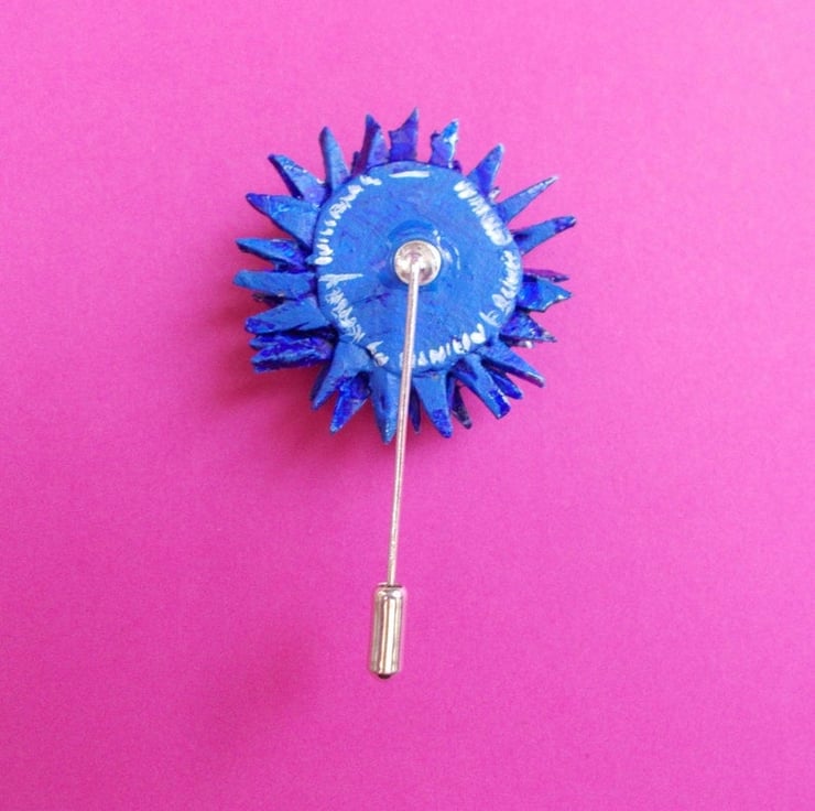 CORNFLOWER PIN 3D Blue Wedding Flower Corsage L... - Folksy