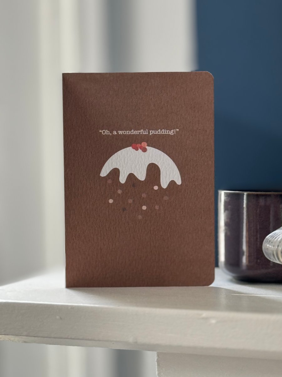 Christmas Pudding Card Cards Multipack (5-pack) - Folksy
