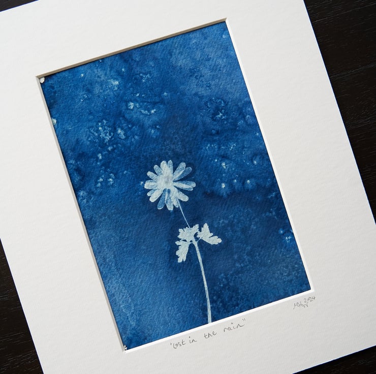 original wet cyanotype print entitled "los... - Folksy