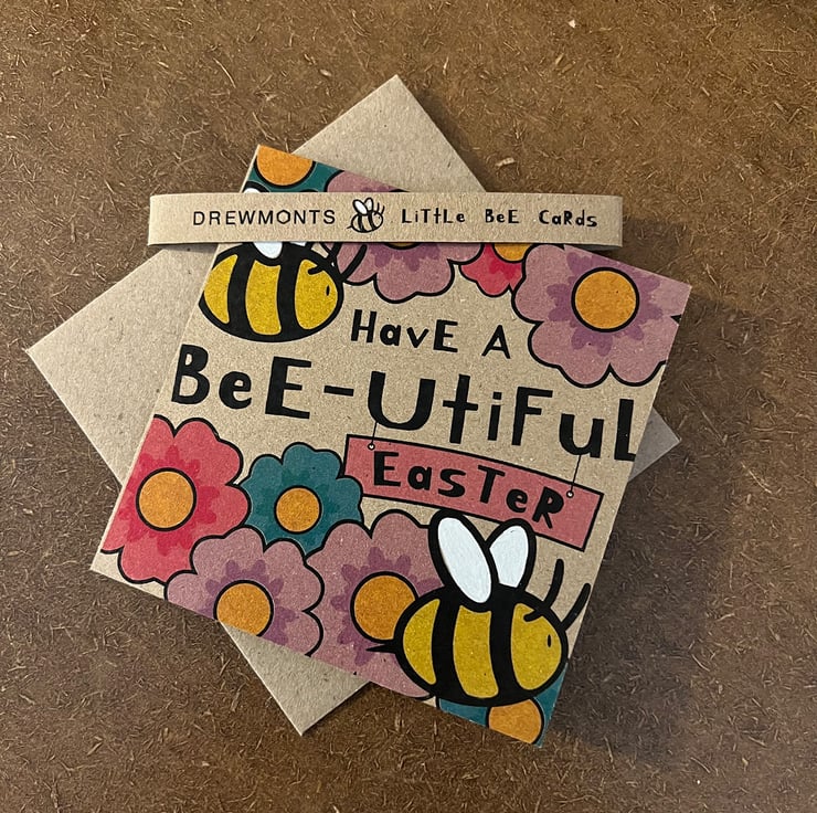 Bee Card, Easter Card, Have a Bee-utiful Easter... - Folksy