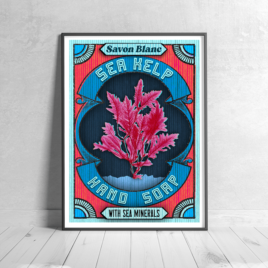 Sea Kelp Hand Soap Art Print (A4 or A3) - Folksy