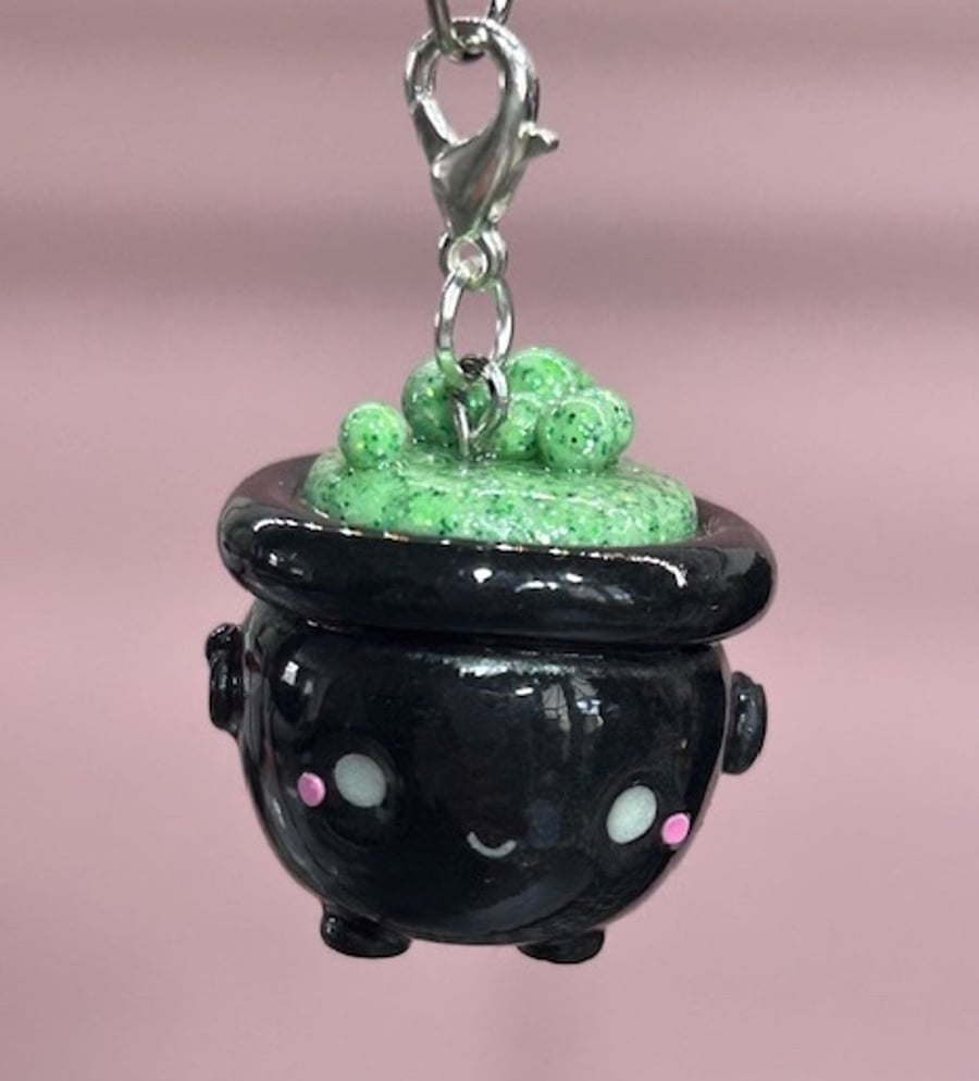 Cute Cauldron Bag Charm - Folksy