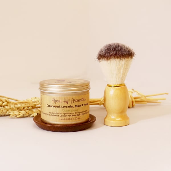 Luxury Mens Shaving Soap and Brush - Folksy