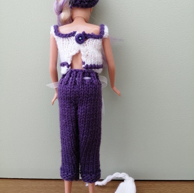 Set of hand knitted items for a teenage doll - Folksy