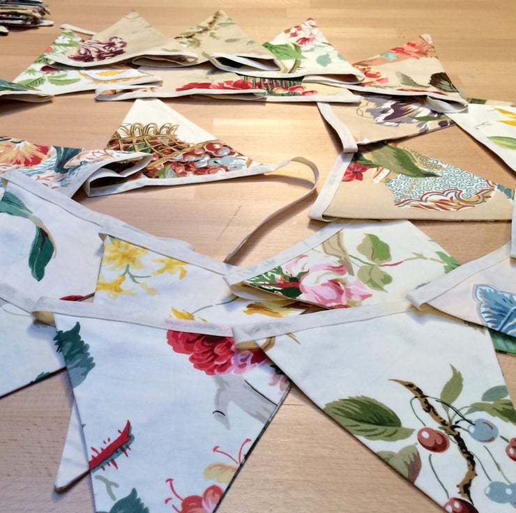 6m LONG Beautiful Floral Bunting - perfect for ... - Folksy
