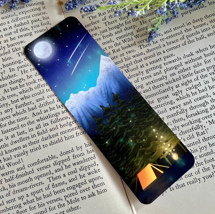 Adventure Camping Bookmark,Travel Bookmark, Cos... - Folksy