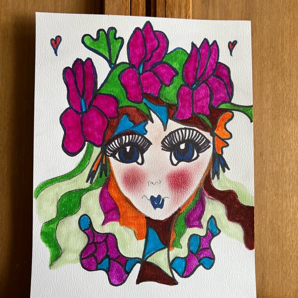 Fairy Drawing - Folksy