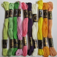 10 Skeins of Anchor Embroidery Threads - Assort... - Folksy