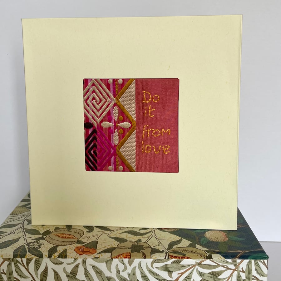 Motto card blank for your message - ‘Do it from... - Folksy