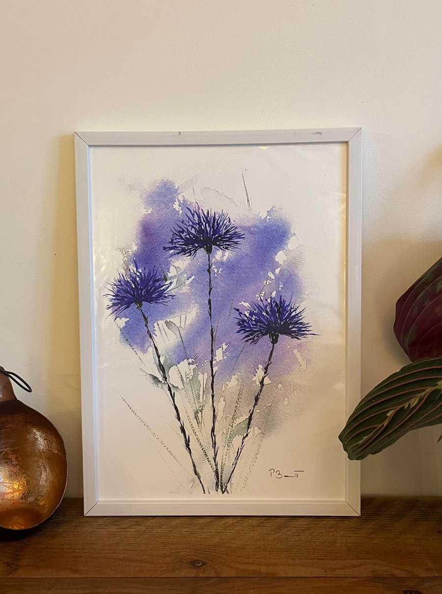 Cornflowers, Giclee print - Folksy